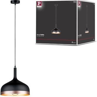 Paulmann 79629 Neordic Embla Pendelleuchte max. 1x20W H&auml;ngelampe f&uuml;r E27 Lampen Deckenlampe Schwarz/Kupfer matt 230V Metall ohne Leuchtmittel