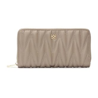 Kazar Gro&szlig;e Leder-Zip-Geldb&ouml;rse in Taupe-Farbe - - Accessories - Damen - Beige - ONE SIZE