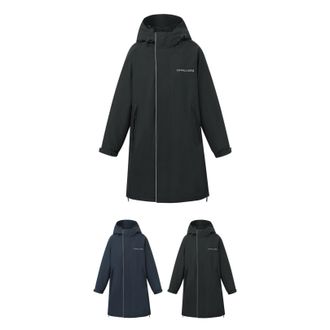 Covalliero Damen Reitmantel Arktis - Wintermantel wasserabweisend & atmungsaktiv - langer Mantel mit Innenfutter, Kapuze & 2 Taschen - Oversized-Look Funktionsma