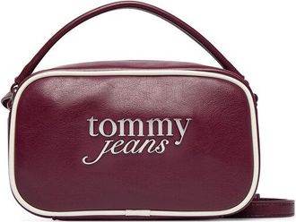 Tommy Jeans Handtasche Tjw Bold Script Camera Bag AW0AW19053 Dunkelrot