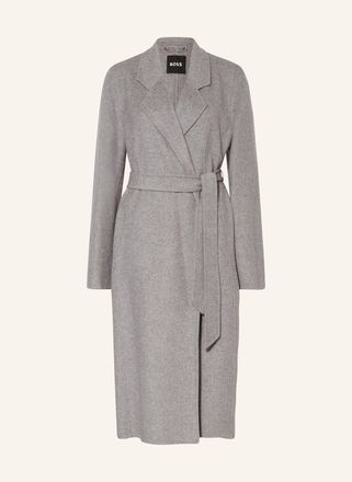 HUGO BOSS Wollmantel Cotaz grau