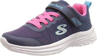 Skechers Fille Dreamy Dancer Radiant Rogue Chaussures-Lifestyle, Bordure en Maille Rose Vif Bleu Marine, 35 EU