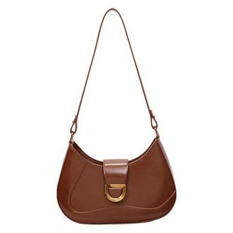 Generic Kexpery Sac &agrave; Main Femme en Cuir PU Sac Croissant Polyvalent avec Bandouli&egrave;re D&eacute;tachable pour &Eacute;cole Travail et Quotidien