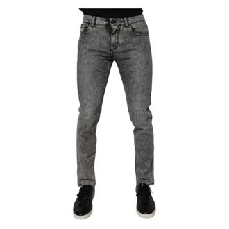 Dolce & Gabbana Slim Fit Denim Jeans - - Jeans - Herren - Grau - S
