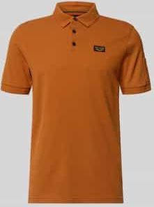 PME Legend Slim Fit Poloshirt mit Logo-Patch