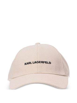 Karl Lagerfeld casquette &agrave; logo brod&eacute; - Tons neutres