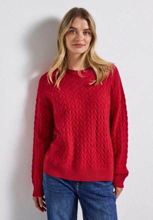 Street One Rundhalspullover mit Strukturmuster