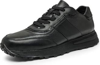 Generic Chaussures d&eacute;contract&eacute;es &agrave; enfiler en cuir v&eacute;ritable pour homme, Noir, 42 2/3 EU