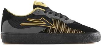 Lakai Essex Low Skate Chaussures pour Homme - Chaussures de Skateboard pour Homme, Noir, jaune, gris, 46 EU
