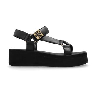 Tory Burch Femme, Chaussures, Noir, Taille: 38 1/2 EU Sandales à plateforme Mellow
