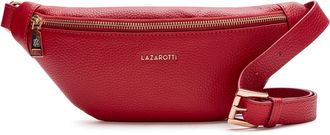 Lazarotti Bologna Leder G&uuml;rteltasche Damen | l&auml;ngenverstellbarer Tragegurt | gro&szlig;e Bauchtasche 31 cm