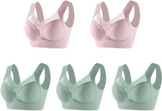 Generic Panneau de vanit&eacute; adh&eacute;sif adh&eacute;sif pour v&ecirc;tements - Soutien-gorge de yoga court - Soutien-gorge anti-affaissement - Soutien dorsal - Gris - Taille A - 