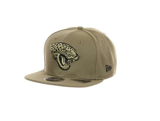 New Era Jacksonville Jaguars NFL New Olive 9Fifty Original Fit Snapback Cap - One-Size