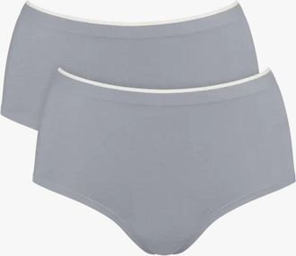 sloggi Lot de 2 culottes taille haute Go Sense