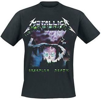Metallica Creeping Death_Men_BL_TS: L T-Shirt, Noir (Black Black), Large Homme
