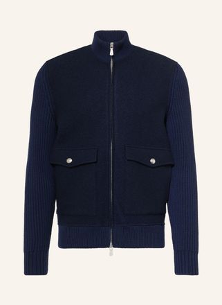 Eleventy Eleventy Blouson Im Materialmix blau