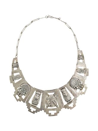 Susan Caplan Vintage collier à breloque totem - Argent