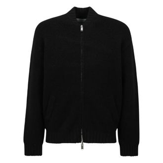 Laneus Veste Bombe en Maille - Homme - Pulls - Noir - Taille: M
