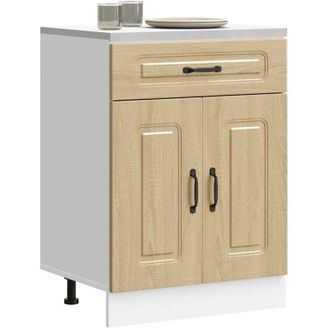 vidaXL Vidaxl - Armoire de cuisine Kalmar ch&ecirc;ne sonoma bois ding&eacute;nierie
