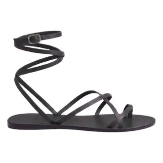 Maneb&igrave; St. Tropez Riemchen-Ledersandalen - - Shoes - Damen - Schwarzk - 37 EU