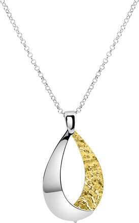 Zeeme Silber Anh&auml;nger mit Kette 925/- Sterling Silber bicolor