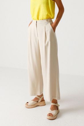 SKFK Damen vegan Hose Ilia Beige