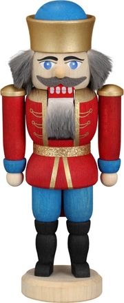 Seiffener Volkskunst Nussknacker K&ouml;nig 12 cm (rot)