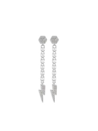 Philipp Plein boucles doreilles en acier inoxydable - Argent