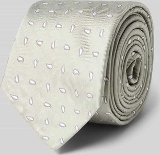 Gierremilano Seidenkrawatte aus reiner Seide mit Allover-Stitching (7,5 cm)