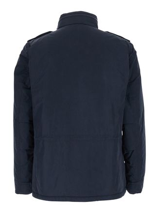 Aspesi Mens Jacket Blue Tech Fabric Polyester Coat