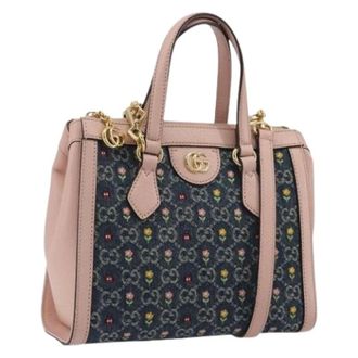 Gucci Sac &agrave; main vintage pr&eacute;-poss&eacute;d&eacute; - Femme - Pre-owned - Bleu - Taille: ONE Size