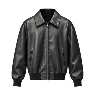 Dolce & Gabbana Lederjacke aus Kalbsleder - - Jackets - Herren - Schwarzk - M