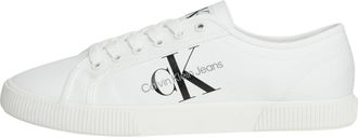 Calvin Klein Jeans Herren Vulcanized Sneaker Schuhe, Weiß (White), 40