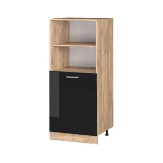 Vicco Meuble pour four R-Line, Noir Haute brillance, 60 cm