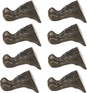 Hemobllo Dekorative Kistenf&uuml;&szlig;e 10 St&uuml;ck Antik Stil Rostfrei M&ouml;belbeine und Eckschutz f&uuml;r Holzgeh&auml;use Geeignet f&uuml;r Schmuckk&auml;stchen und Vintage M&ouml;bel
