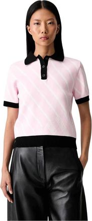 Msgm Msgm, Femme, Pulls, Rose, Taille: 38 FR Polo Tricot