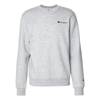 Champion Bestickter Logo-Rundhalsausschnitt-Sweatshirt - - Sweatshirts & Hoodies - Herren - Grau - 2XL