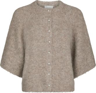 Neo Noir Femme, Pulls, Brun, Taille: 38 FR Amaya Fluffy Knit Cardigan