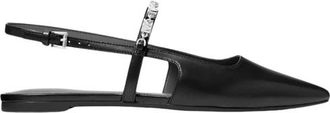 Michael Kors Femme, Chaussures, Noir, Taille: 39 1/2 EU Dina Flex Sling Flat