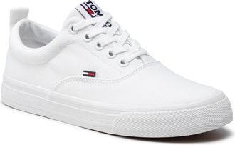 Tommy Jeans Sneakers aus Stoff Tommy Jeans Classic Tommy Jeans Sneaker EN0EN00986 Wei&szlig;