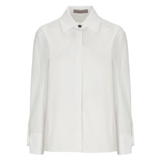 D.exterior Baumwollhemd - - Blouses & Shirts - Damen - Wei&szlig; - S