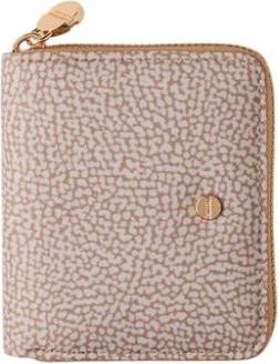 Borbonese Femme, Accessoires, Beige, Taille: ONE Size Mini portafoglio zip in tessuto tecnico