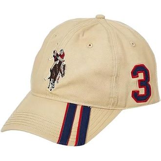 U.S.Polo Association Concept One US Polo Assn Casquette de Baseball r&eacute;glable pour Homme Motif Rayures diagonales, Kaki, Taille Unique