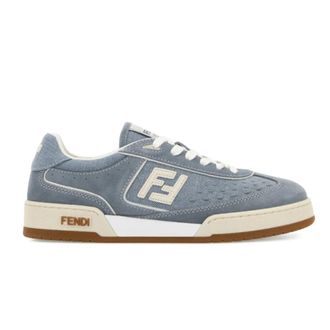 Fendi Blaue Match Schn&uuml;rsneaker - - Shoes - Damen - Blau - 39 1/2 EU