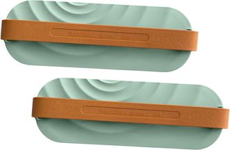 DOITOOL 2 St&uuml;ck Wandmontiertes Schuhregal in Gr&uuml;n Platzsparender Schuhhalter mit Wellenmuster Wasserabweisend und Bel&uuml;ftet f&uuml;r Badezimmer zur Ordentlichen Auf