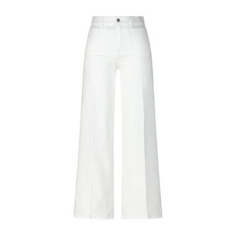 Frame Denim Wide Hosen - - Trousers - Damen - Wei&szlig; - W31
