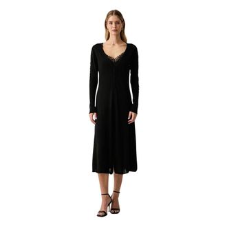 Pinko Strick-Midikleid - - Dresses - Damen - Schwarzk - XS