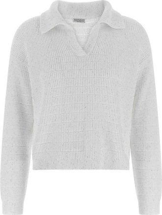 Brunello Cucinelli Poloshirt - Weiß