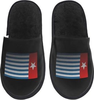 Generic Classiques Pantoufles &agrave; Hiver Drapeau de l&Eacute;toile du Matin Chaussures &eacute;l&eacute;gant Chaussons en Feutre pour Adulte Maison Femme L