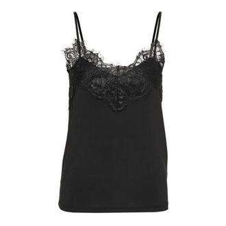 Soaked In Luxury Femme, Tops, Noir, Taille: 44 FR D&eacute;bardeur Noir avec Dentelle